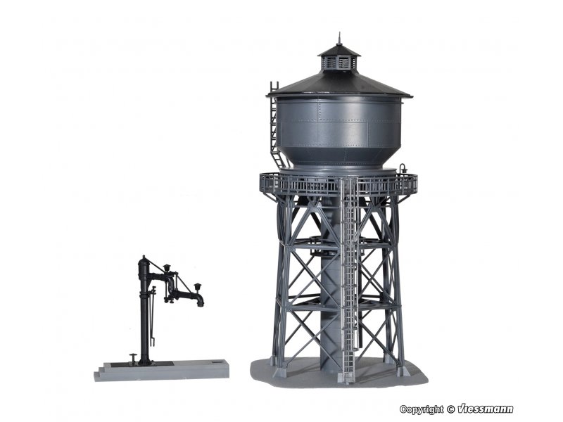 H0 Wasserturm mit Befüllkran Viessmann-Kibri-Vollmer Modellbau 39328